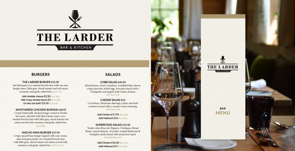 Logo & Menu Design for Hilton Coventry | Silverstone Design